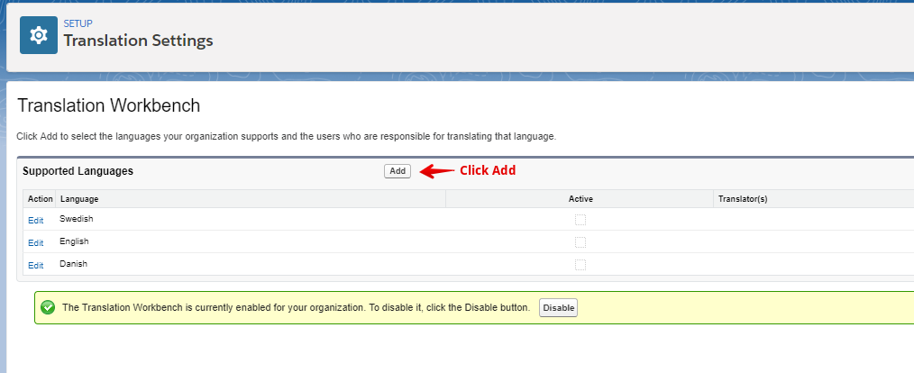 How to Enable the Translation Workbench